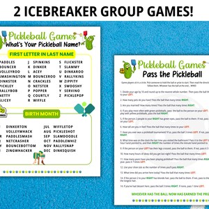 Pickleball Game Bundle, Pickleball Games, Pickleball Party, Pickleball ...