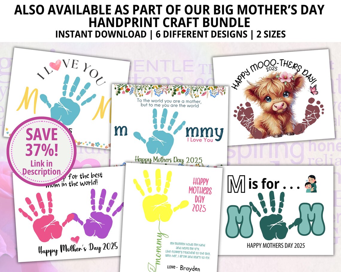 Mother's Day Handprint Craft, You Are the World, Handprint Art ...