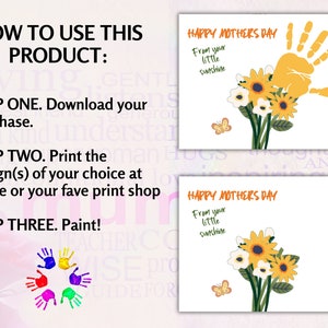 Mother's Day Handprint Craft, Your Little Sunshine, Handprint Art ...