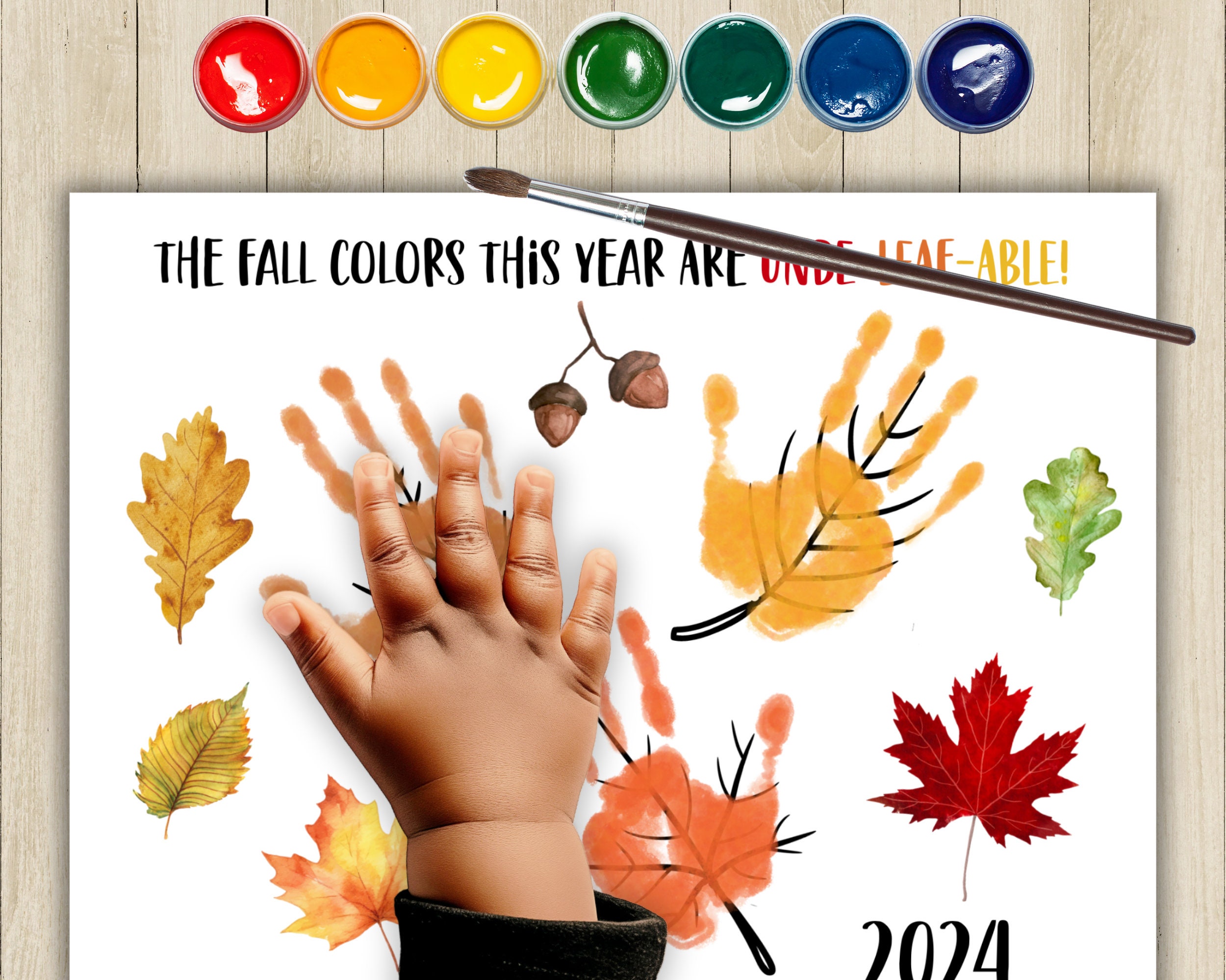 Fall Colors Handprint Craft, Fall Handprint Craft, Fall Handprint Art ...