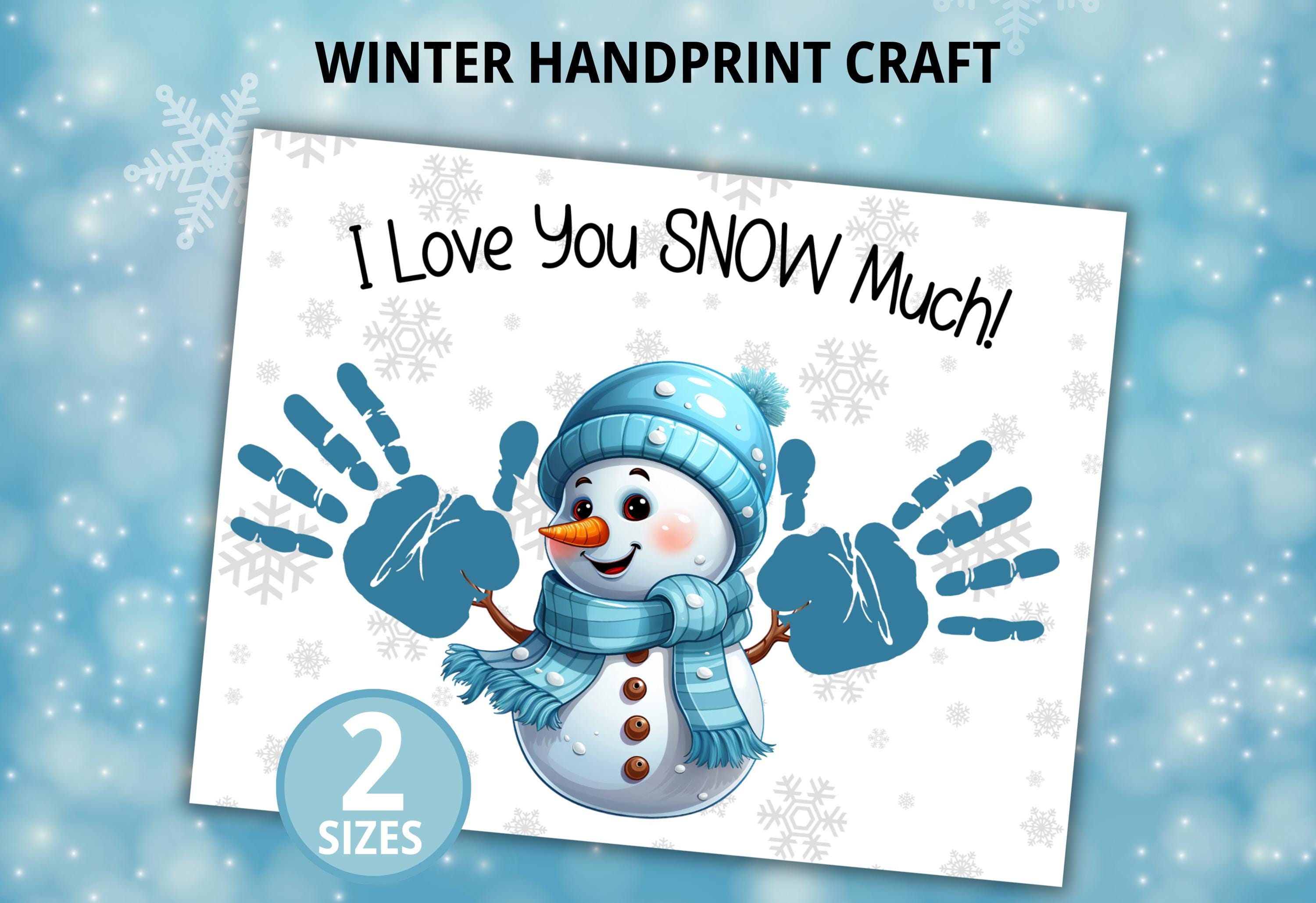Winter Handprint Craft, Love You Snow Much, Handprint Art, Winter ...