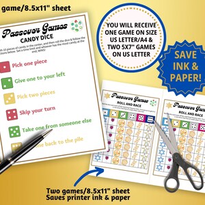 Passover Games, 12-GAME BUNDLE, Jewish Games, Passover Holiday ...