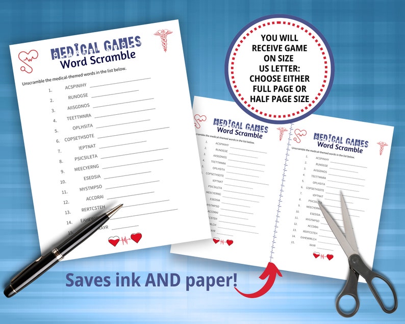 Medical Word Scramble, Medical Games, Nursing Games, Nurse Games ...