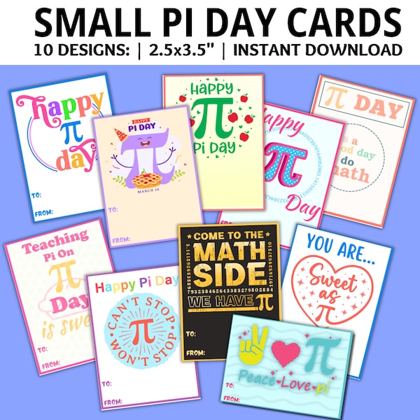 Pi Greeting Card - Etsy
