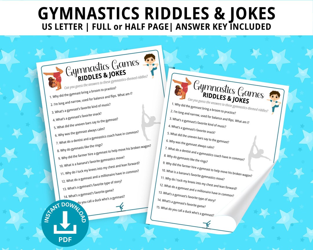 Gymnastics Riddles, Gymnastics Jokes, Gymnastics Games, Gymnastics ...