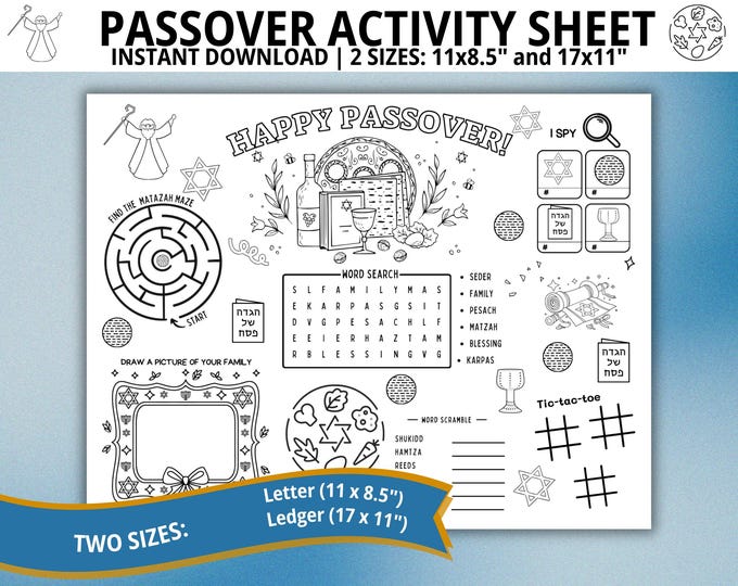 9 Printable Passover Puppets, Instant Download, Passover Download ...