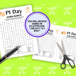 Pi Day Word Search, Pi Day Game, Pi Day Download, Math Teacher, Math Pi ...