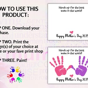 Mother's Day Handprint Craft, Best Mom, Handprint Art, Handprint Sign ...