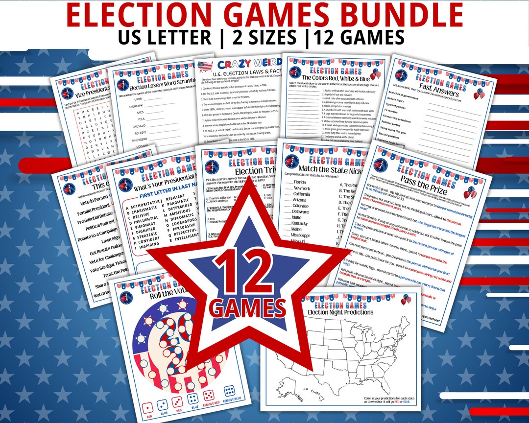 Election Day Games, Election Day Trivia, Patriotic Games, Icebreaker ...