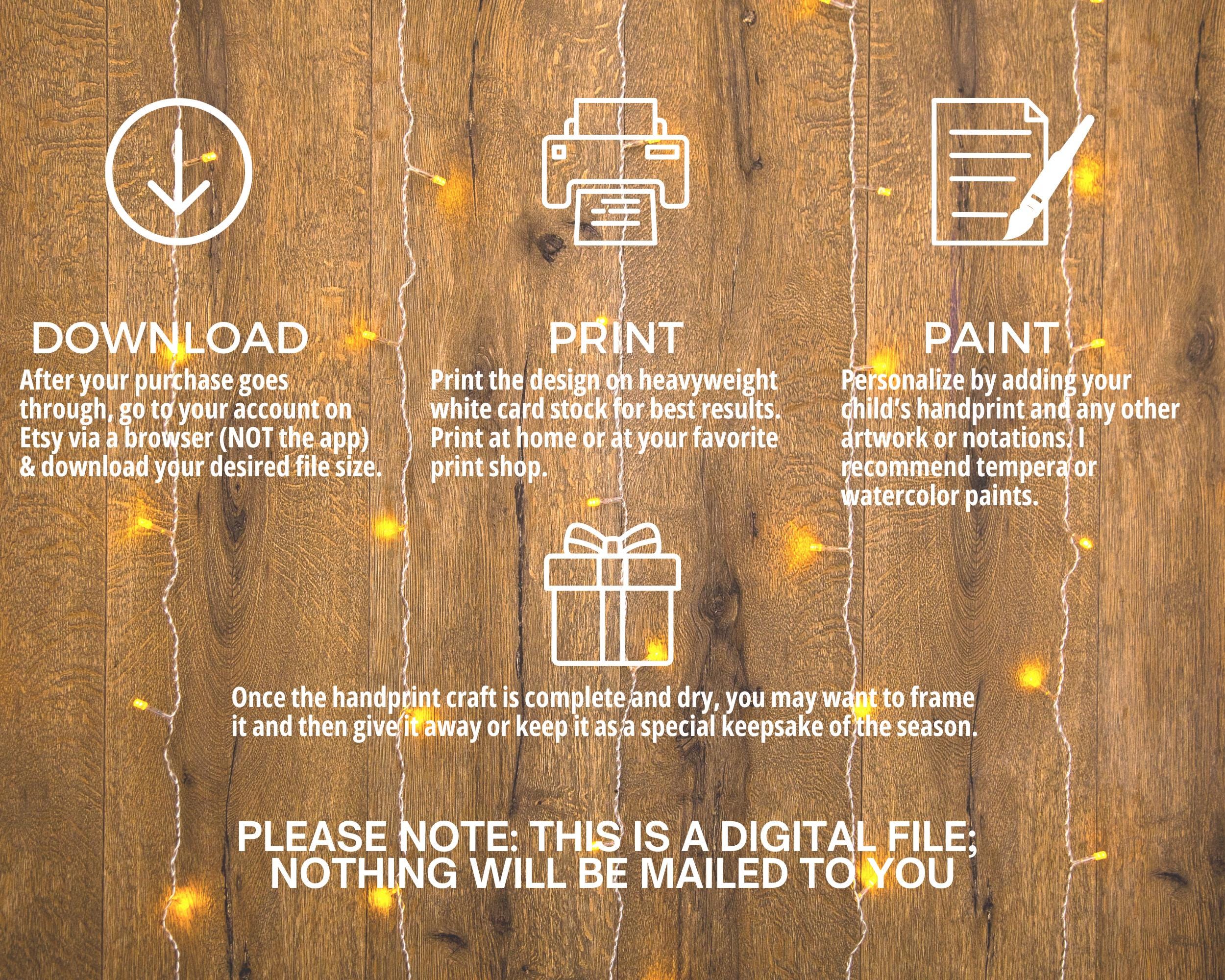 Christmas Handprint Craft, My First Christmas Footprint, Winter ...