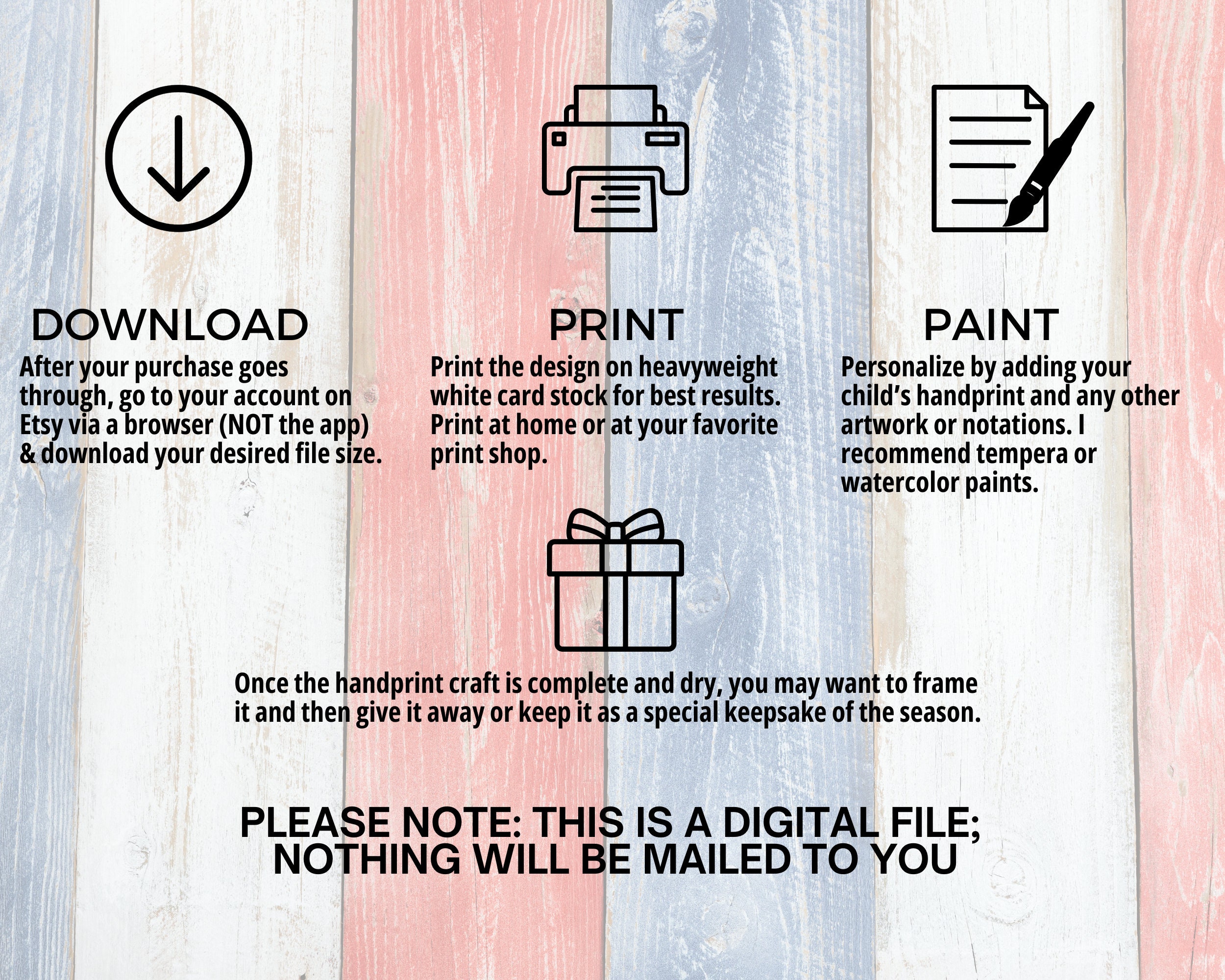 Memorial Day Handprint Craft, Patriotic Handprint Art, Handprint Sign ...