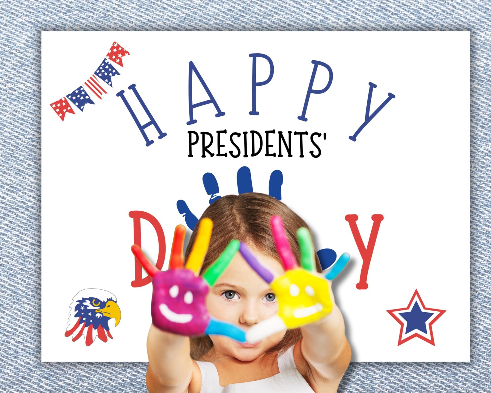 Presidents Day Handprint Craft, Happy Presidents Day, Patriotic ...