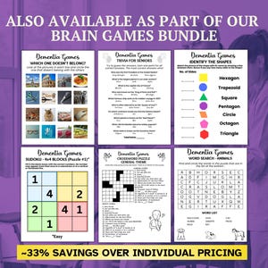 Which One Doesnt Belong, Seniors Brain Games, Dementia Games, Ice ...