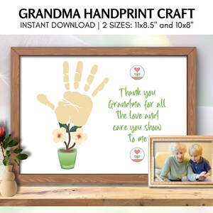 Grandma Handprint Craft Bundle, Grandma Love, Mothers Day Handprint Art ...