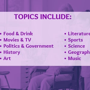 Trivia for Seniors Game, Ice Breaker Game, Dementia Activities ...