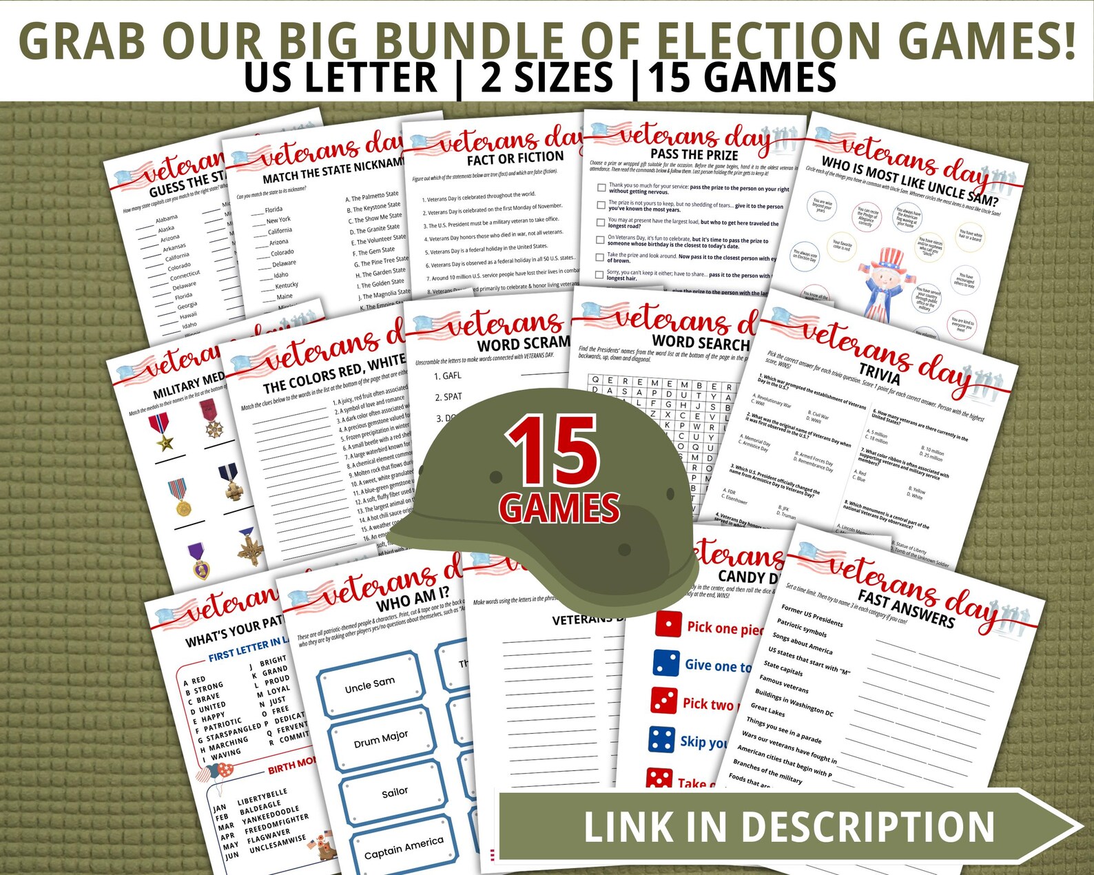 Veterans Day Fact or Fiction, Veterans Day Trivia, Veterans Day Games ...