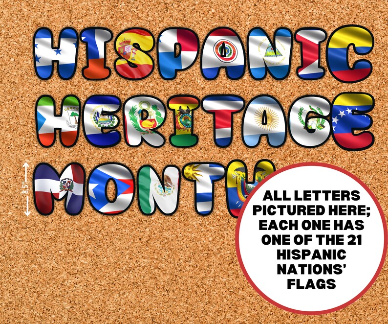 Hispanic Heritage Month, Bulletin Board Kit, Hispanic Heritage Month ...