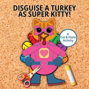 Super Kitty Disguise a Turkey - Etsy