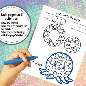Alphabet Preschool Tracing Worksheets, Dot Marker, Alphabet Letters ...