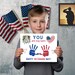 You're My Hero Handprint Craft, Veteran Handprint Craft, Patriotic ...