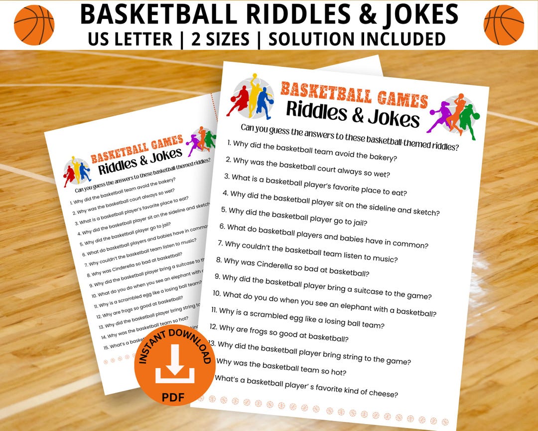 Basketball Riddles, Basketball Jokes, Riddle Me This, Basketball Games ...
