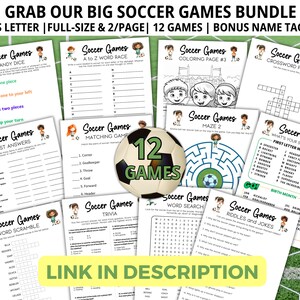 Soccer Word Scramble Game, Soccer Games, Group Games, Soccer Birthday ...