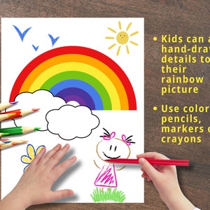 Build a Rainbow Craft, Cut and Paste Printable, Paper Craft for Kids ...