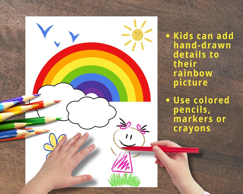 Build a Rainbow Craft, Cut and Paste Printable, Paper Craft for Kids ...