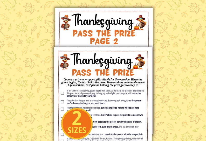 Pass the Prize, Thanksgiving Games, Pass the Parcel, Friendsgiving ...