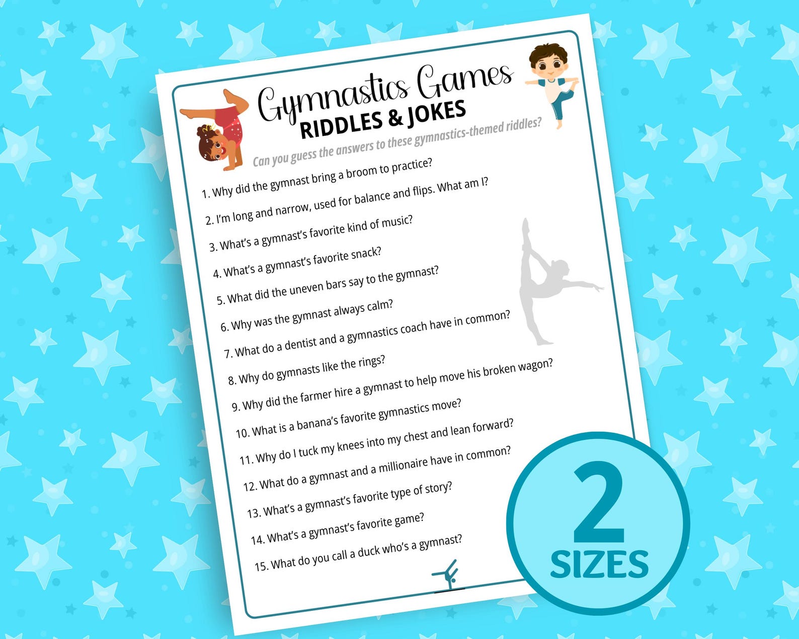 Gymnastics Riddles, Gymnastics Jokes, Gymnastics Games, Gymnastics ...