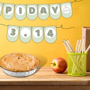 Printable Math Banner, Classroom Activities, Pi Day Banner, Spring ...