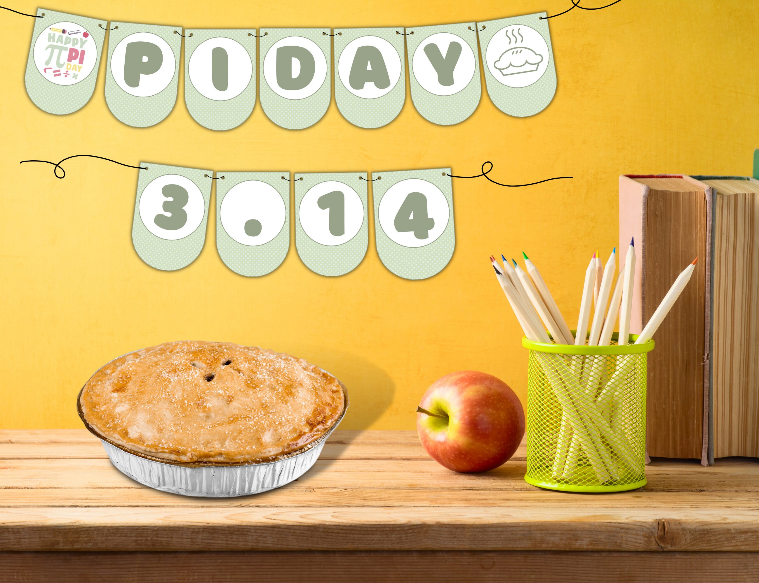 Printable Math Banner, Classroom Activities, Pi Day Banner, Spring ...