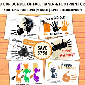 Halloween Handprint Craft, Spider Handprint, Fall Handprint Craft, Fall ...