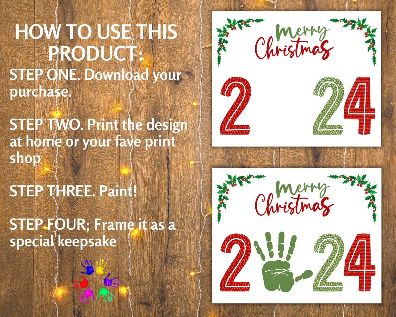Christmas Handprint Craft, Merry Christmas 2024 Handprint Art, Winter Handprint Craft, Handprint ...