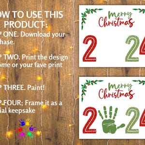 Christmas Handprint Craft, Merry Christmas 2024 Handprint Art, Winter ...