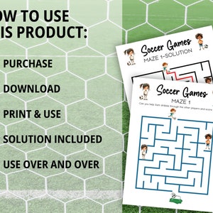 Soccer Mazes, Maze Games, Soccer Games, Soccer Birthday Party ...