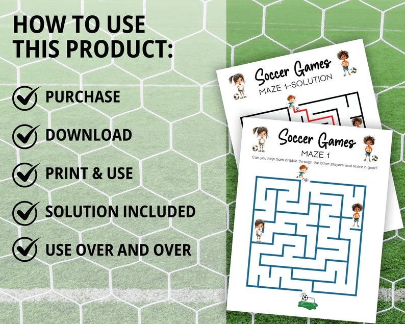 Soccer Mazes, Maze Games, Soccer Games, Soccer Birthday Party ...