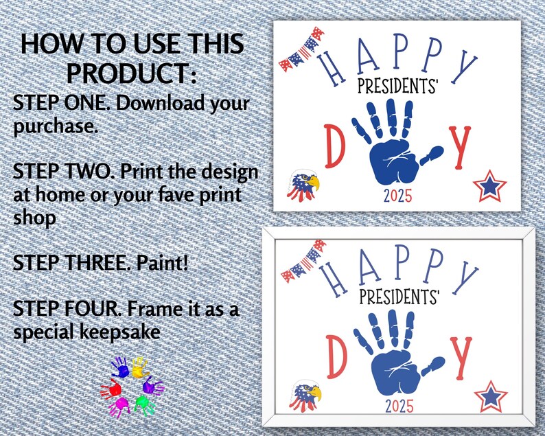 Presidents Day Handprint Craft, Happy Presidents Day, Patriotic ...