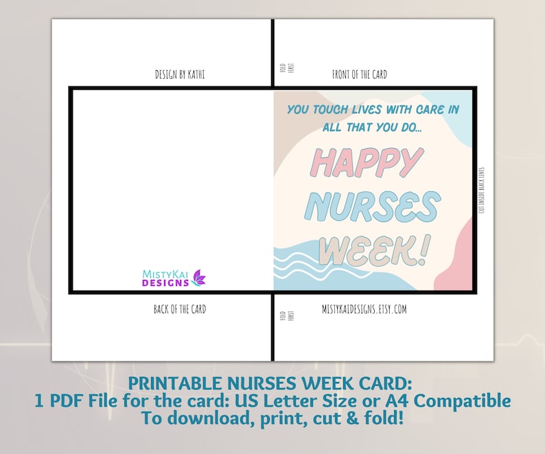Happy Nurses Week, Printable Card, Nurses Week, National Nurses Day ...
