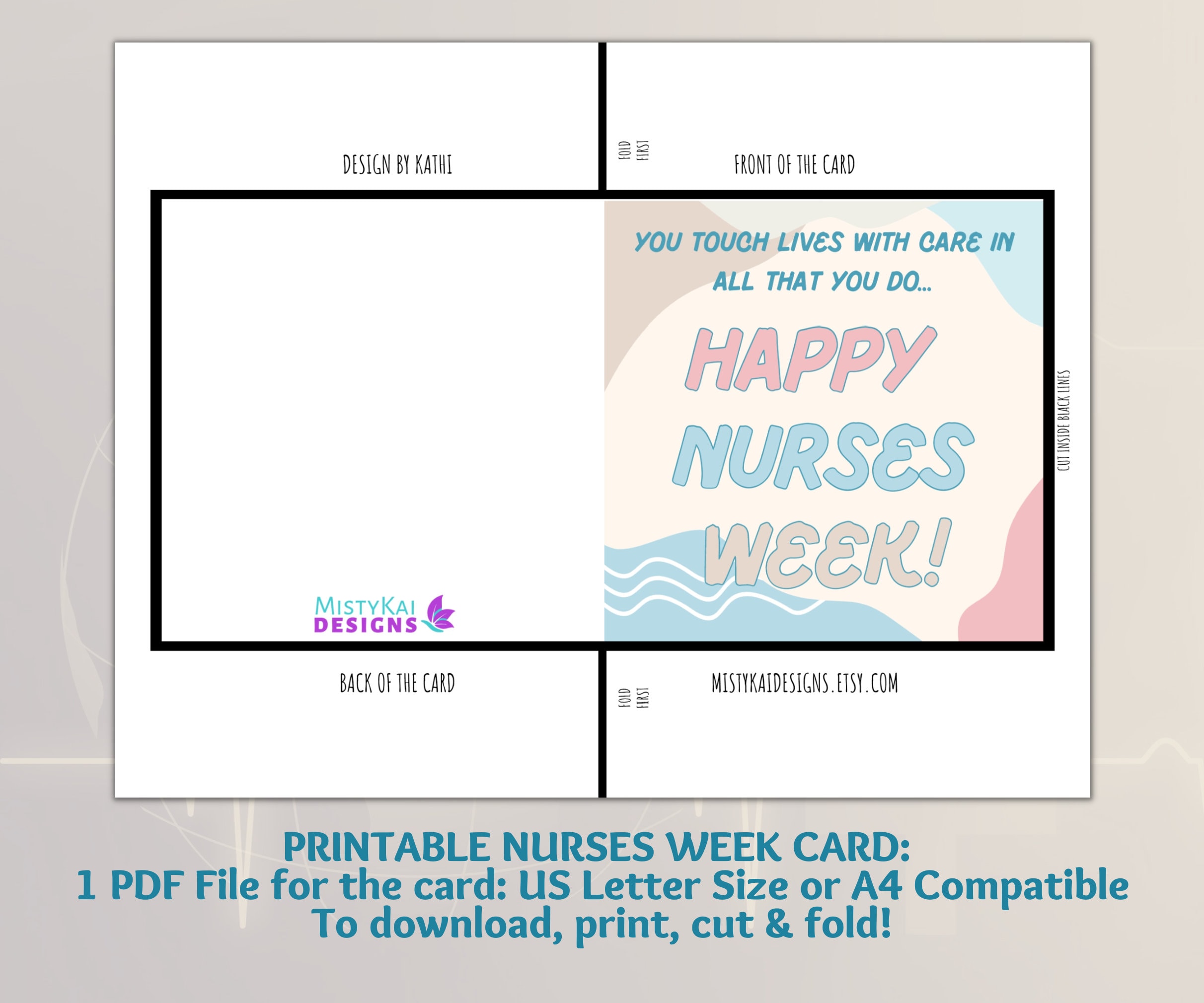 Happy Nurses Week, Printable Card, Nurses Week, National Nurses Day ...