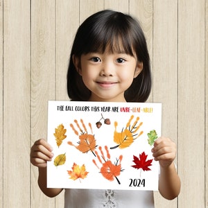 Fall Colors Handprint Craft, Fall Handprint Craft, Fall Handprint Art ...