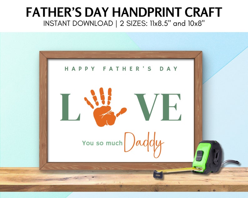 Father's Day Handprint Crafts, Fathers Day Handprint Art, Handprint ...