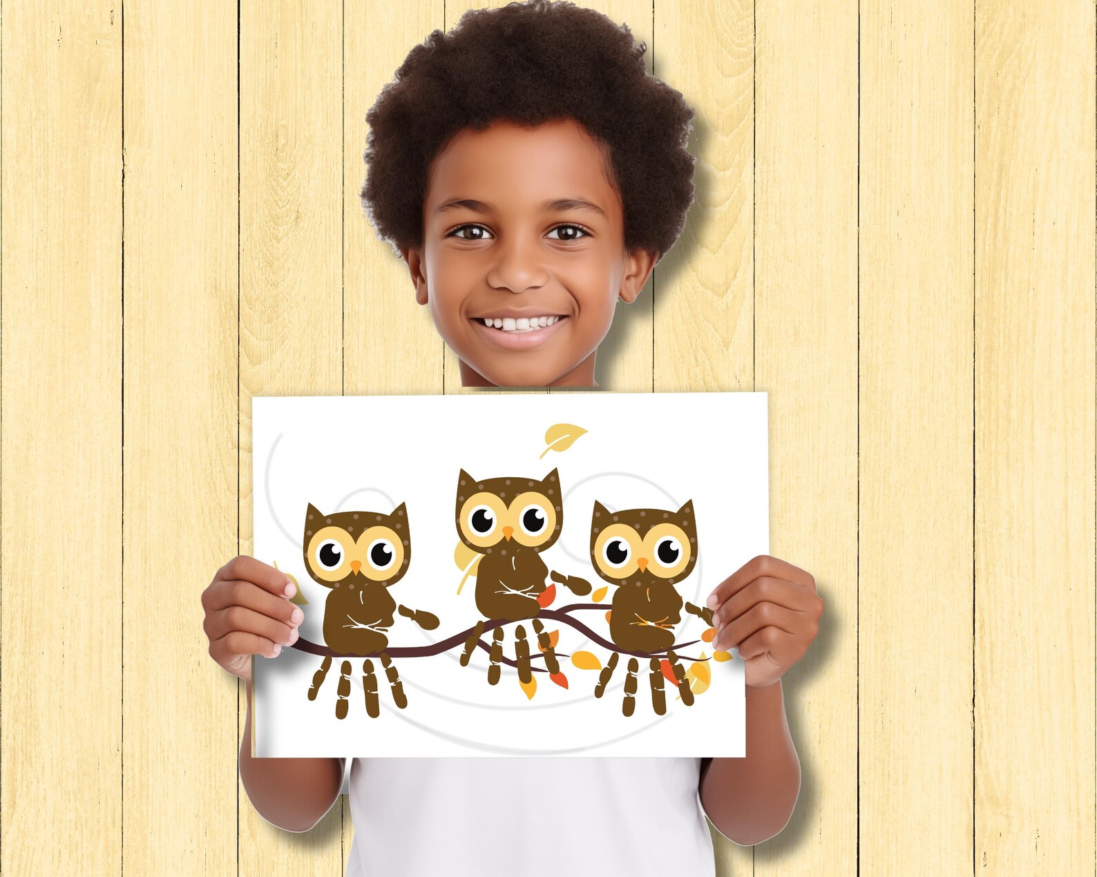 Owl Handprint Craft, Fall Handprint Craft, Fall Handprint Art ...