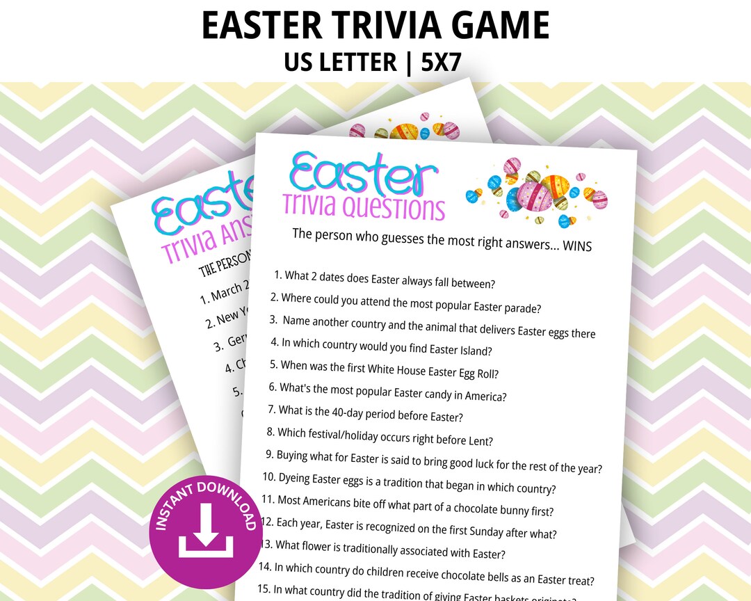 Easter Trivia Game, Easter Games, Easter Riddles, Easter Trivia, Trivia ...