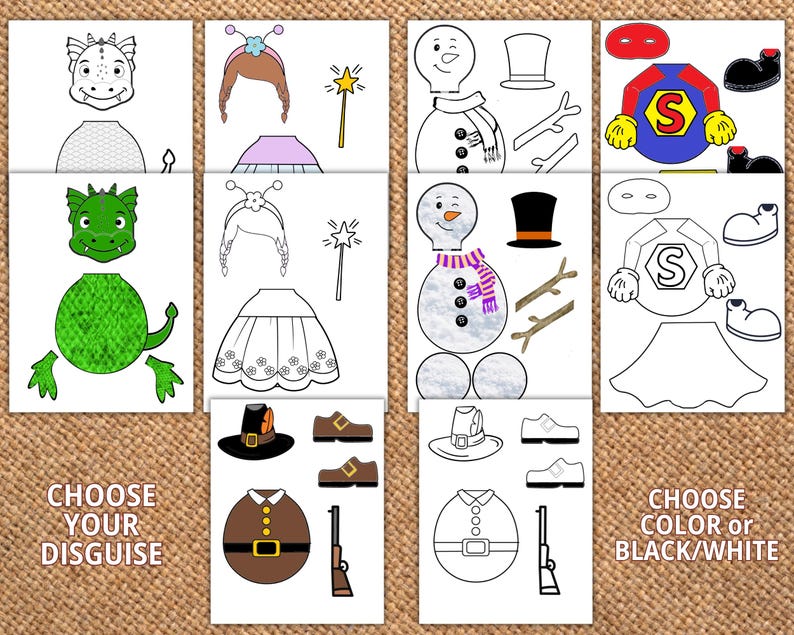 Disguise a Turkey, Character Disguises, Turkey Costume Ideas, Cut and ...
