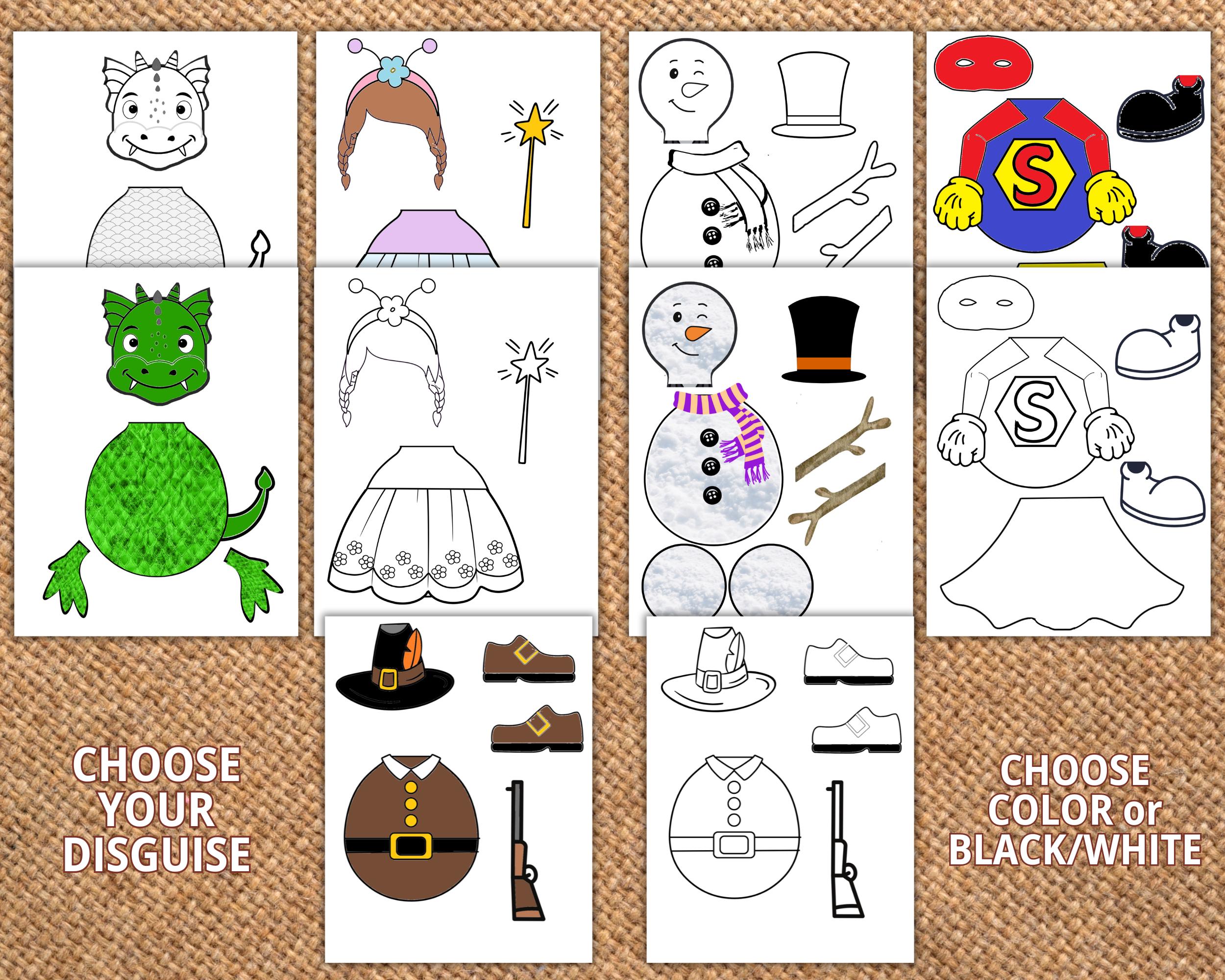 Disguise a Turkey, Character Disguises, Turkey Costume Ideas, Cut and ...