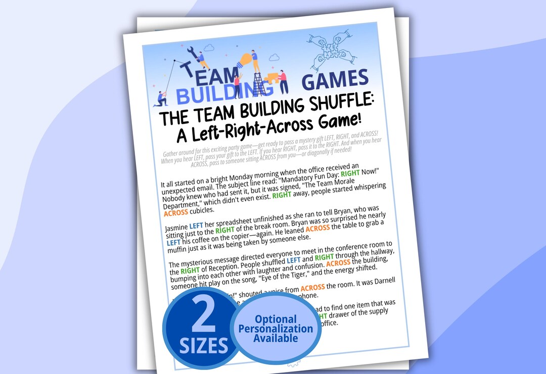 Left-right Game, Team Building Games, Team Bonding Games, Team Activity ...