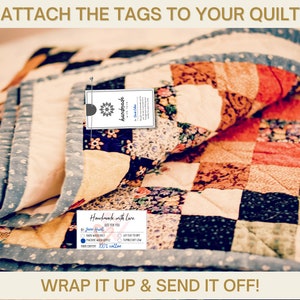 Quilt Care Card, Quilt Care Instructions, Printable, Quilt Care Labels ...