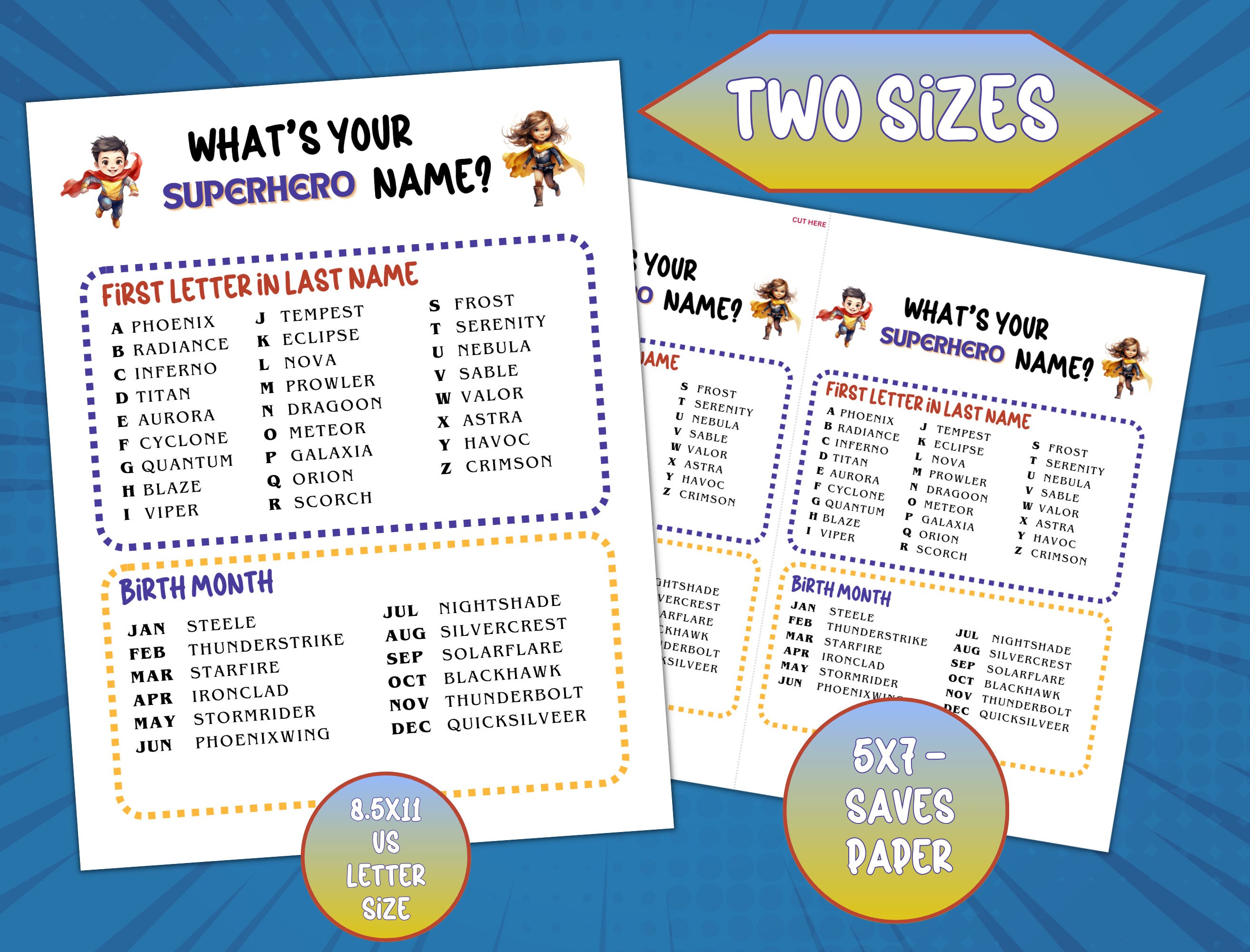 What's Your Superhero Name, Halloween Name Game, Whats Your Name ...