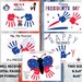 Presidents Day Handprint Craft, Patriotic Handprint Art, Handprint Sign ...